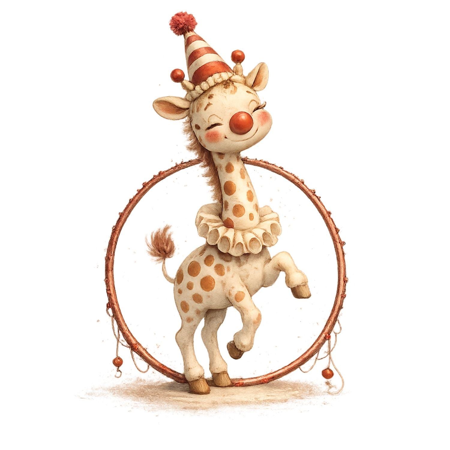 Whimsical Circus Animals Clipart, Cute Circus Birthday Animals PNG ...