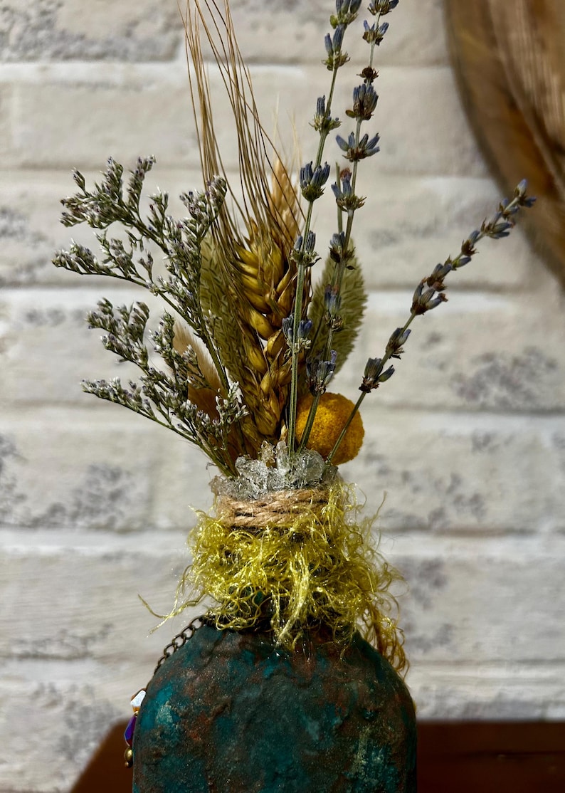 Sunflower Sunshine Bottle Vase – Upcycled Jack Daniel’s Bottle Art ...