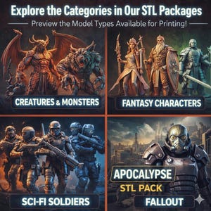 400TB Mega STL Collection – Sellable 3D Print Files, Commercial License ...