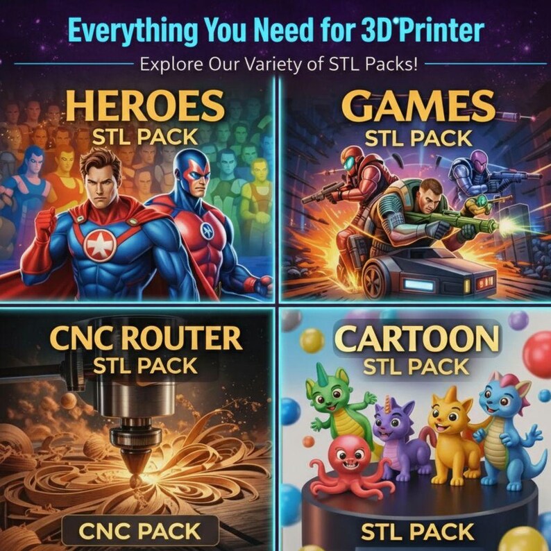 400TB Mega STL Collection – Sellable 3D Print Files, Commercial License ...
