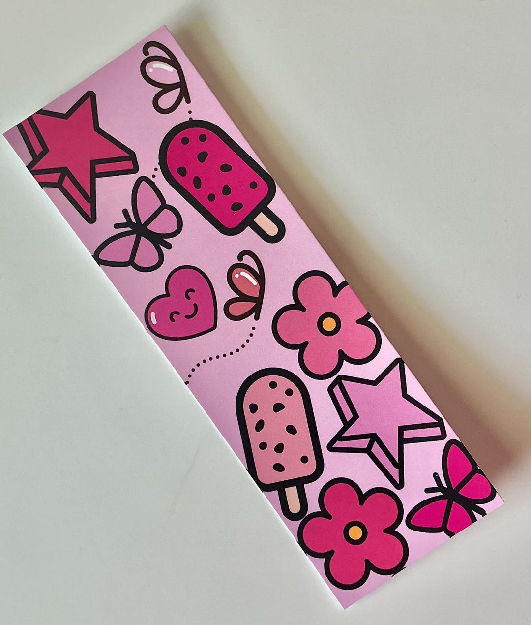 Pretty & Pink Printable Bookmark - Etsy