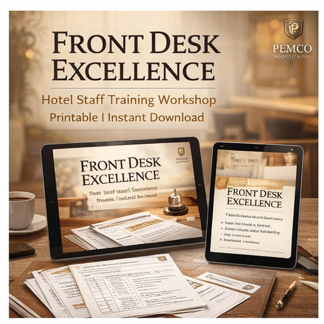Hotel Front Desk Training Game | Front Desk Customer Service (printable ...