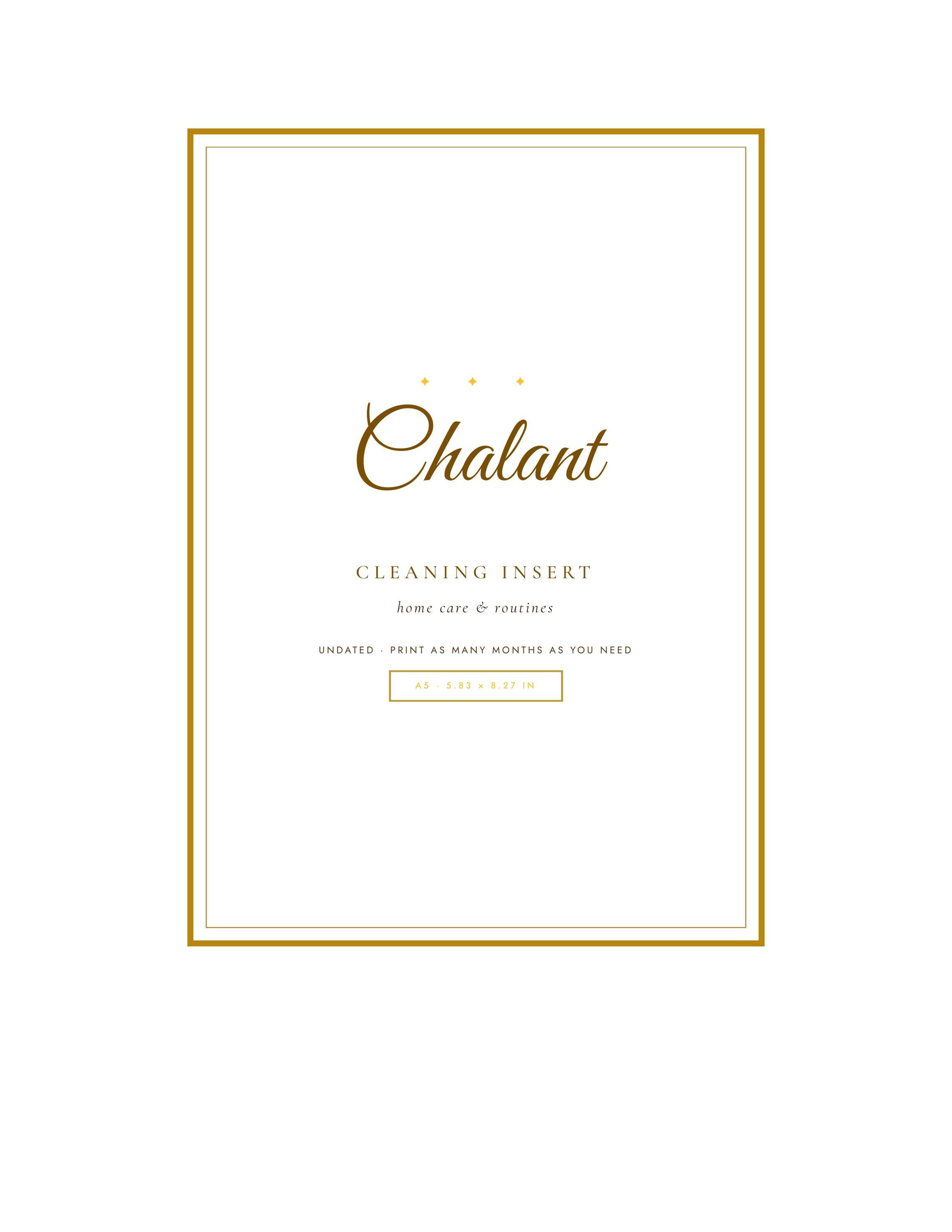 A5 Cleaning Checklist Insert – Home Care Routines Planner (digital ...