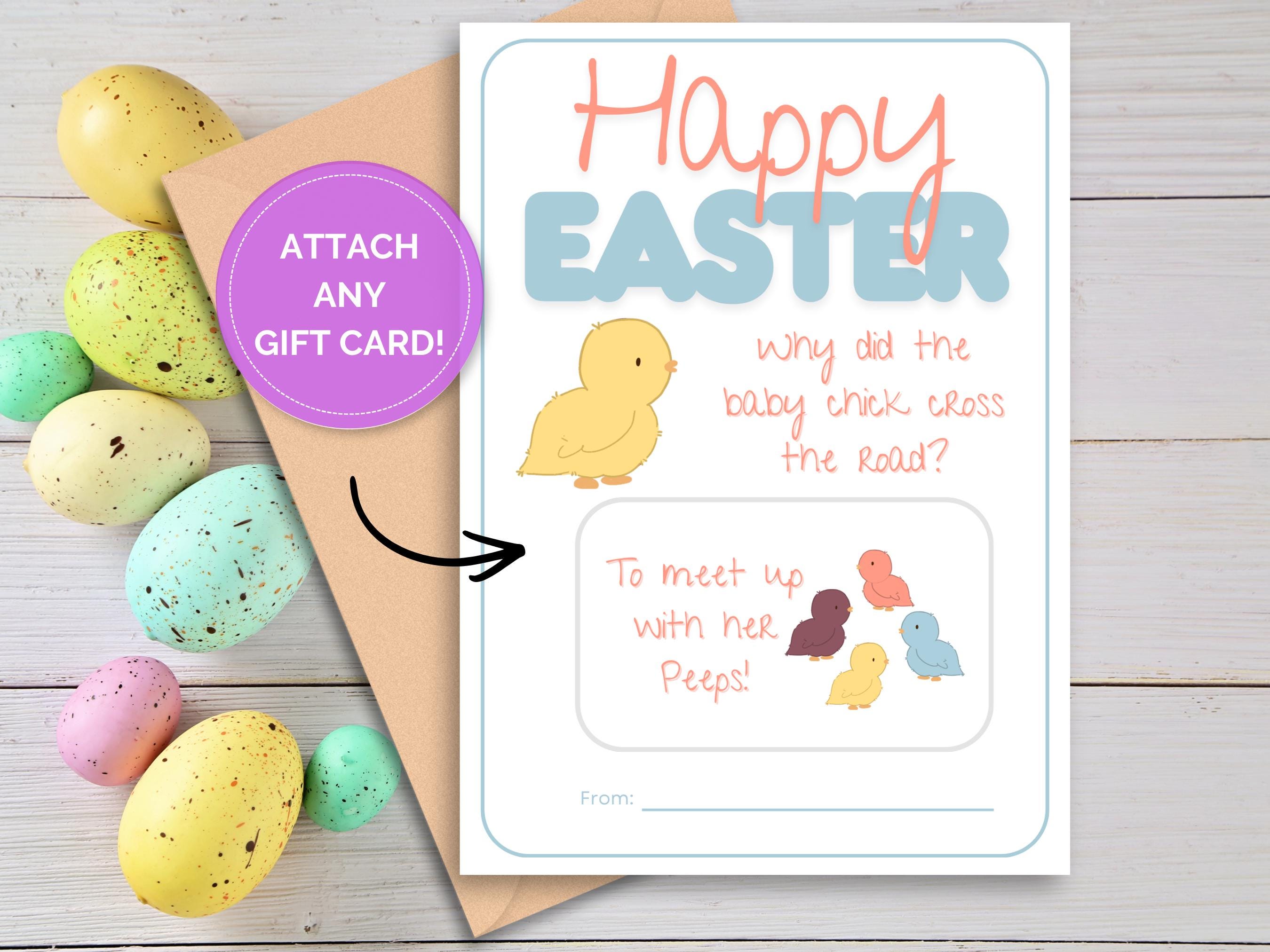 Printable Easter Gift Card Holder - 5x7 Design for Kids & Teens - Etsy