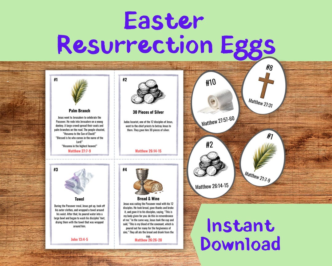 Resurrection Eggs: Easter Story Activity and Kids Craft for Lent & Holy ...
