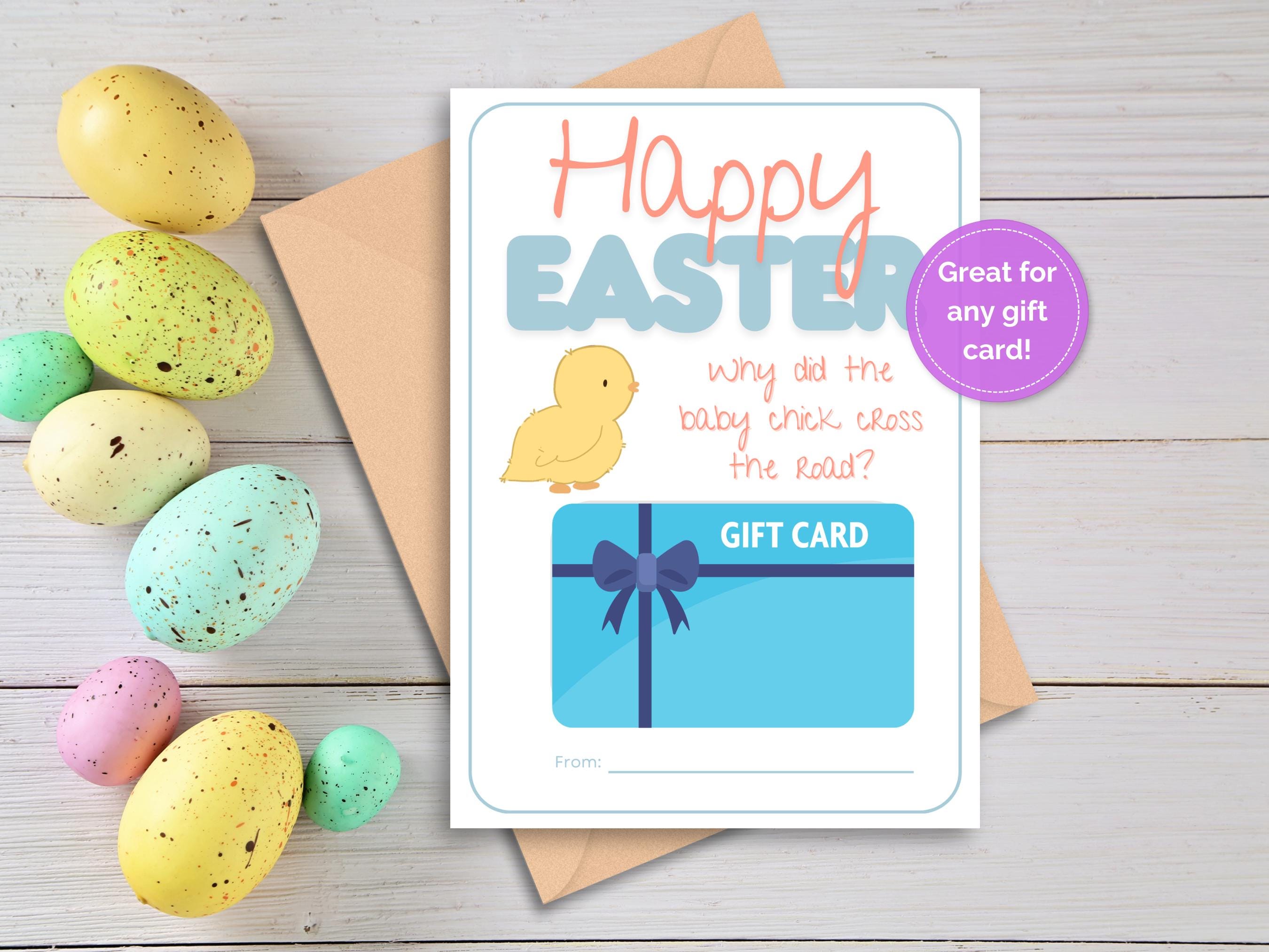 Printable Easter Gift Card Holder - 5x7 Design for Kids & Teens - Etsy