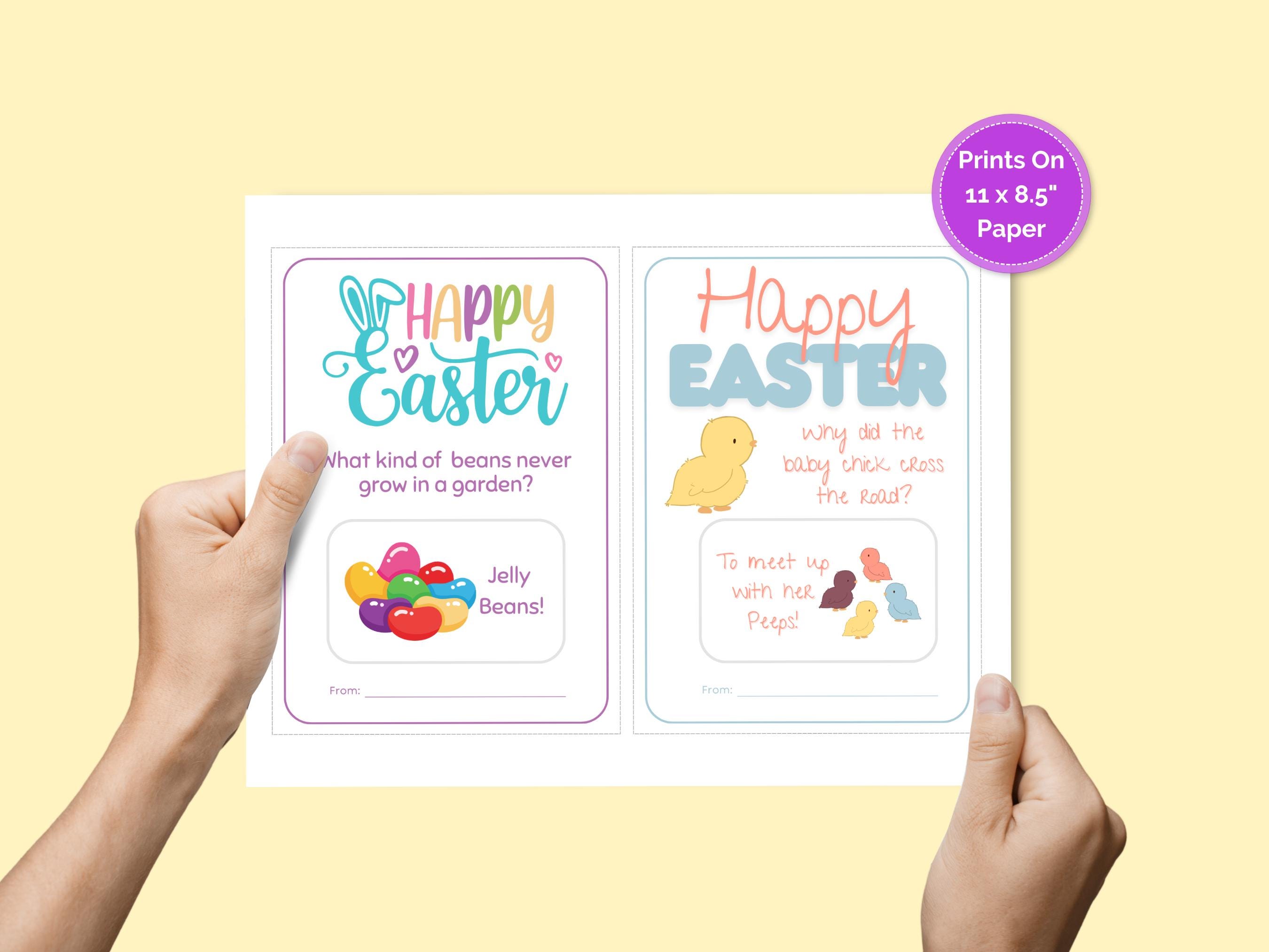 Easter Gift Card Holder Printable, 4 Fun Designs, for Kids & Teens (5x7 ...