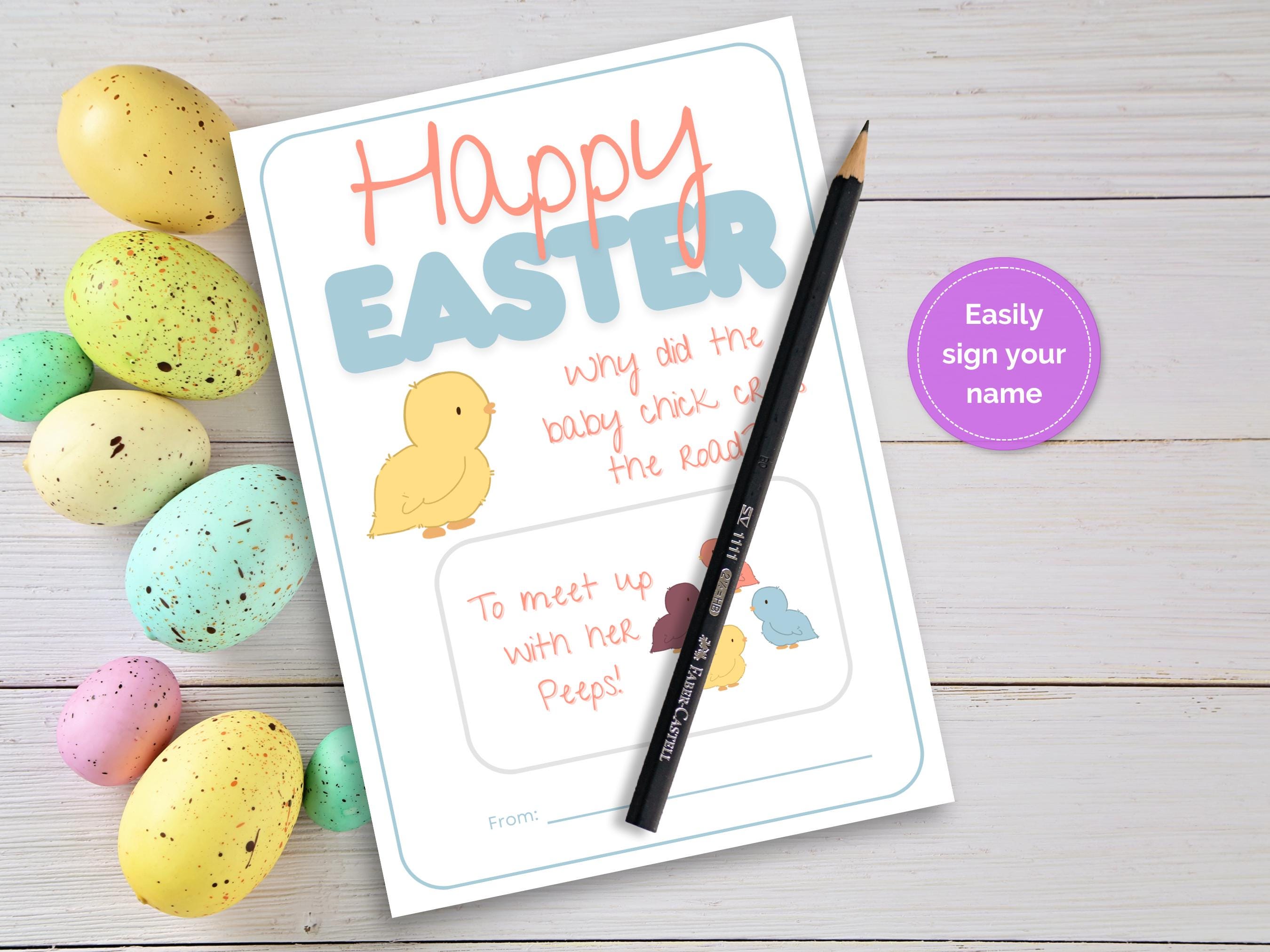 Easter Gift Card Holder Printable, 4 Fun Designs, for Kids & Teens (5x7 ...