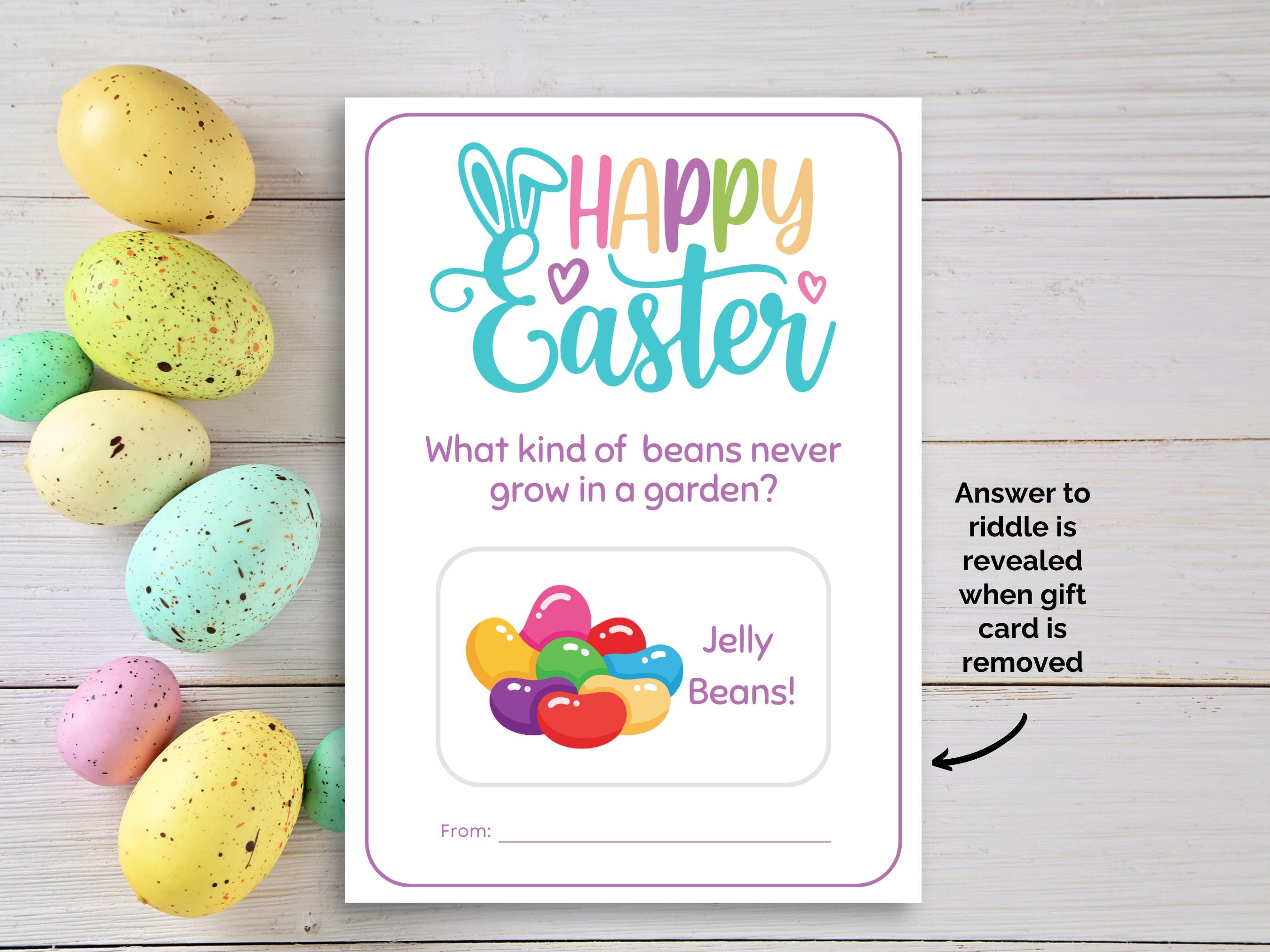 Easter Gift Card Holder Printable, 4 Fun Designs, for Kids & Teens (5x7 ...
