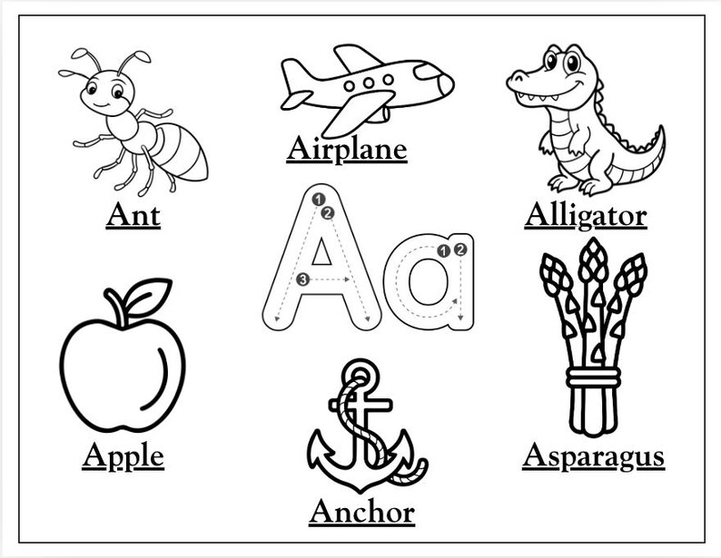ABC Coloring Pages Printable | 26 Alphabet Worksheets for Kids ...