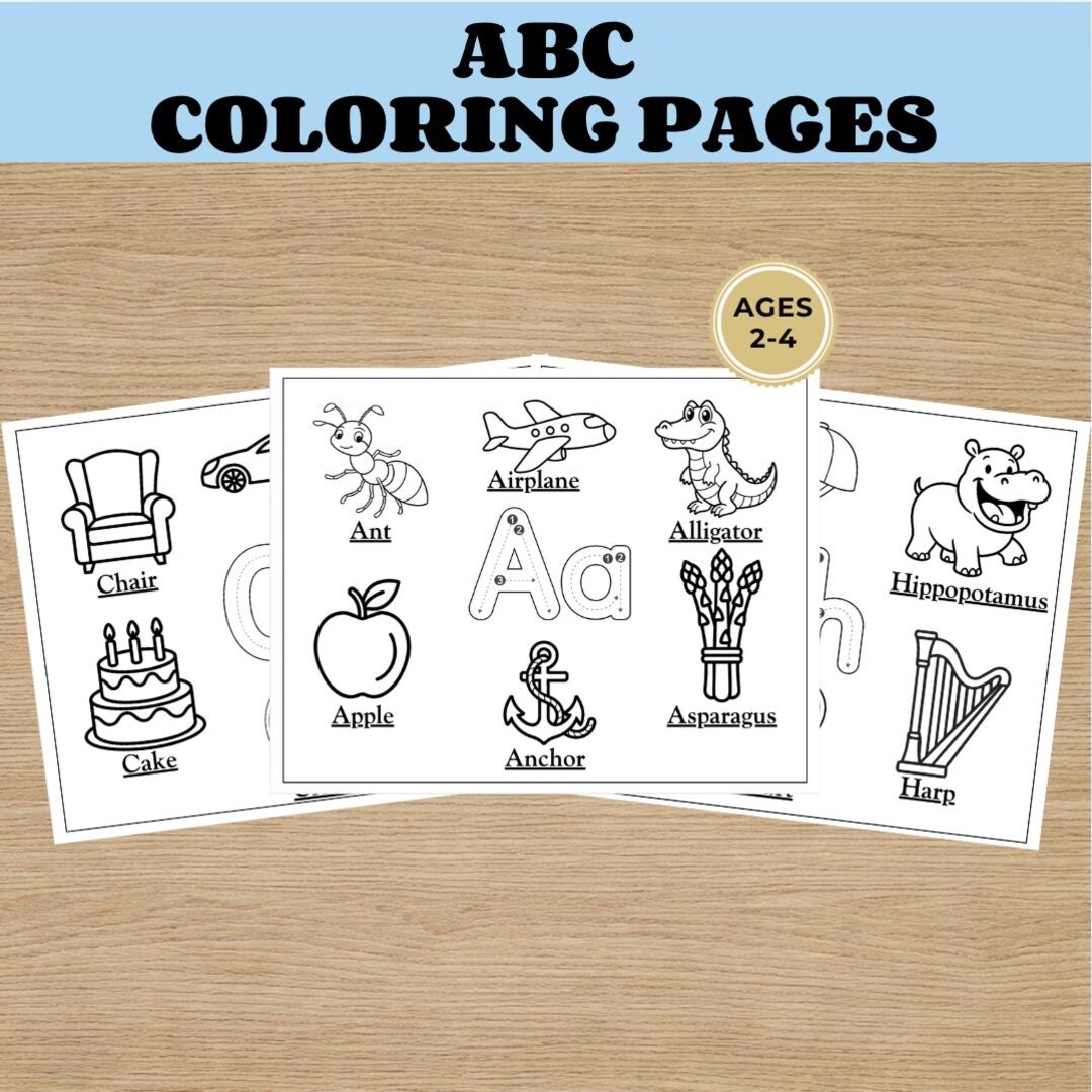 ABC Coloring Pages Printable | 26 Alphabet Worksheets for Kids ...