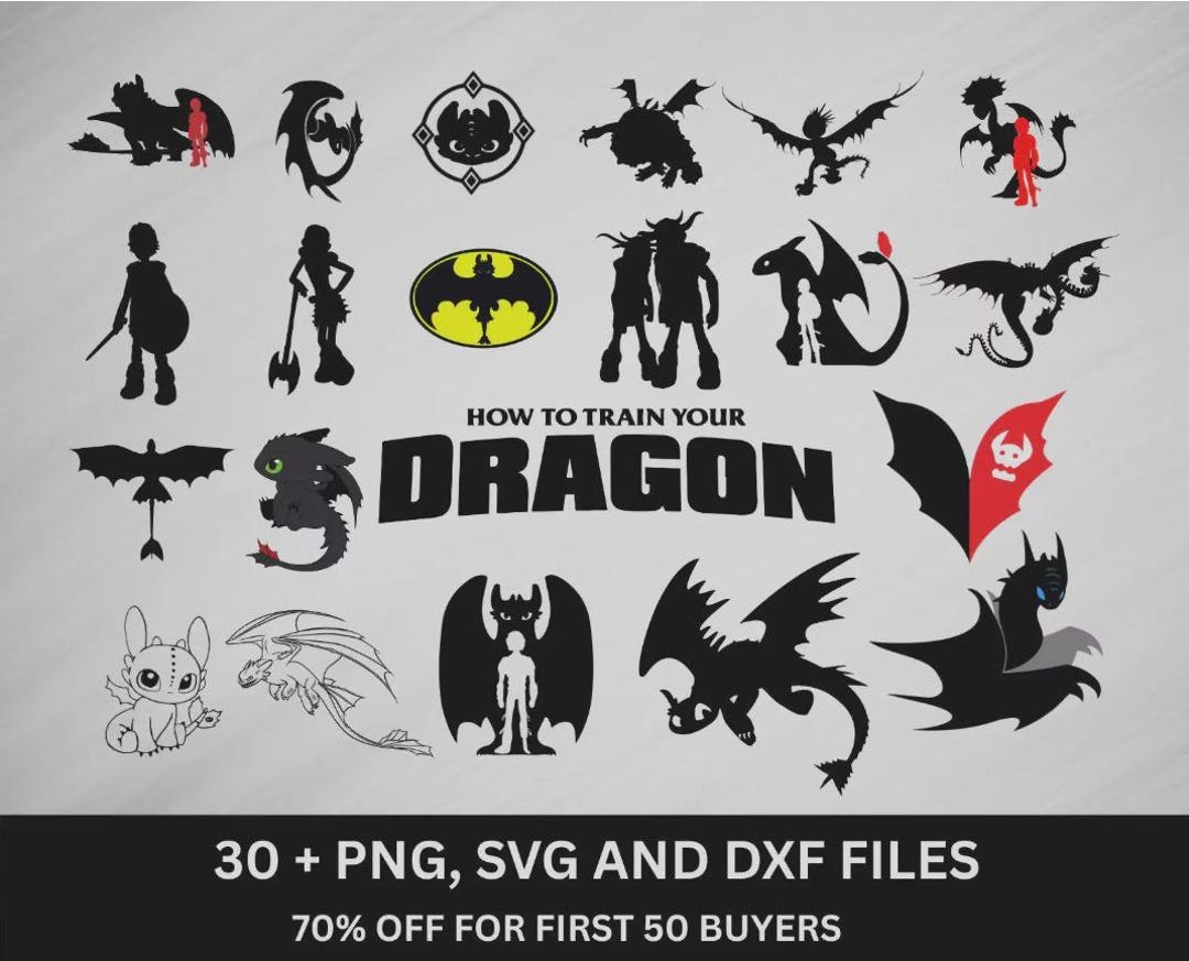 30 + How to Train Your Dragon Svg Toothless Svg Dragon Svg Silhouette ...