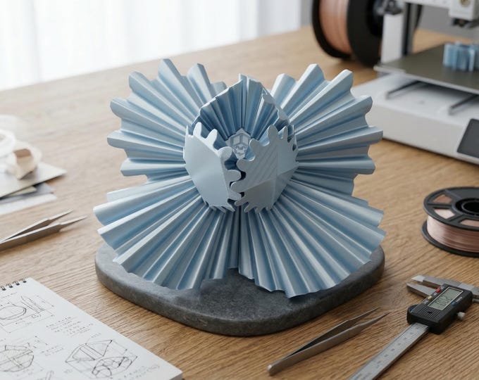 Sensiloop Gear Ball | 3D Printed Kinetic Sculpture Fidget Toy - Etsy
