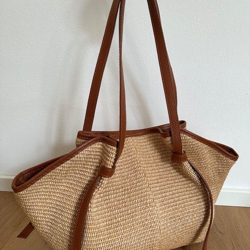 Italian Straw Shoulder Bags - Etsy