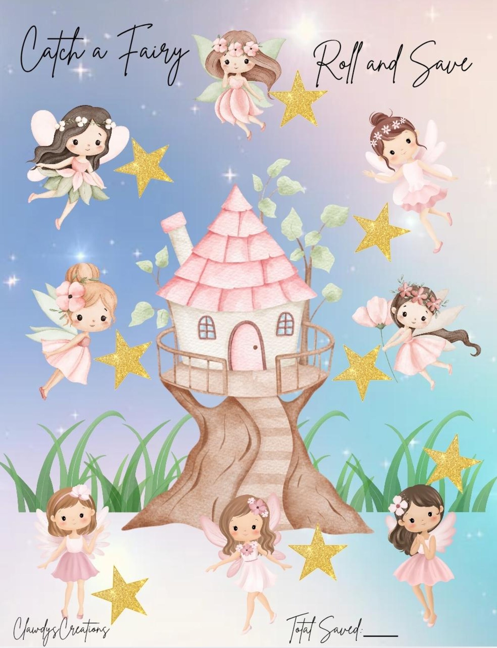 Catch a Fairy Roll and Save - Etsy