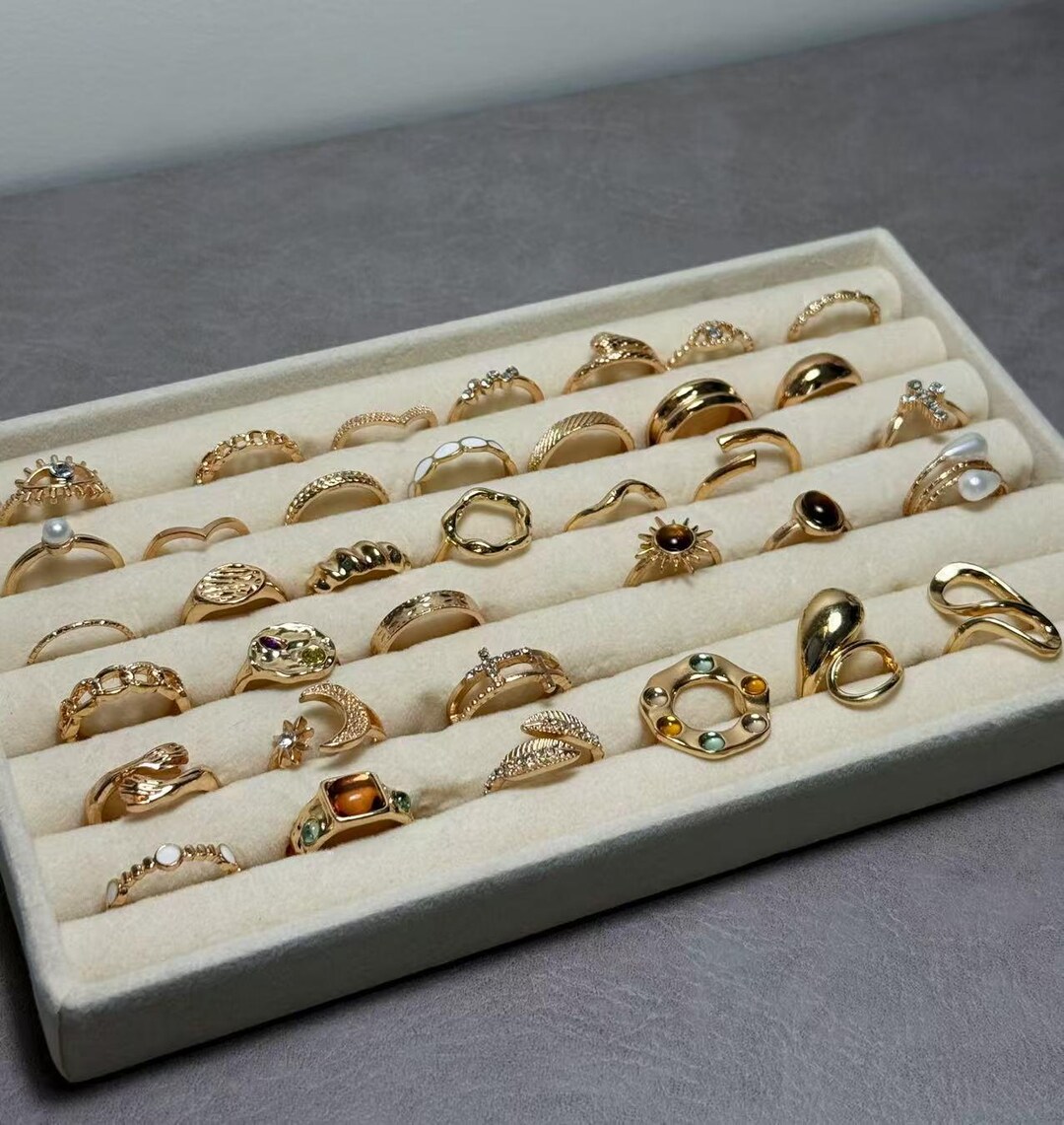 Gold Plated Rings, Minimalist Gold Rings Collection, Vintage Inspired ...