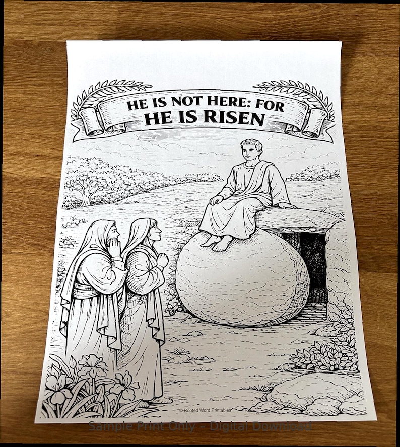 Jesus Before Pilate Coloring Page | Easter Bible Printable | KJV ...