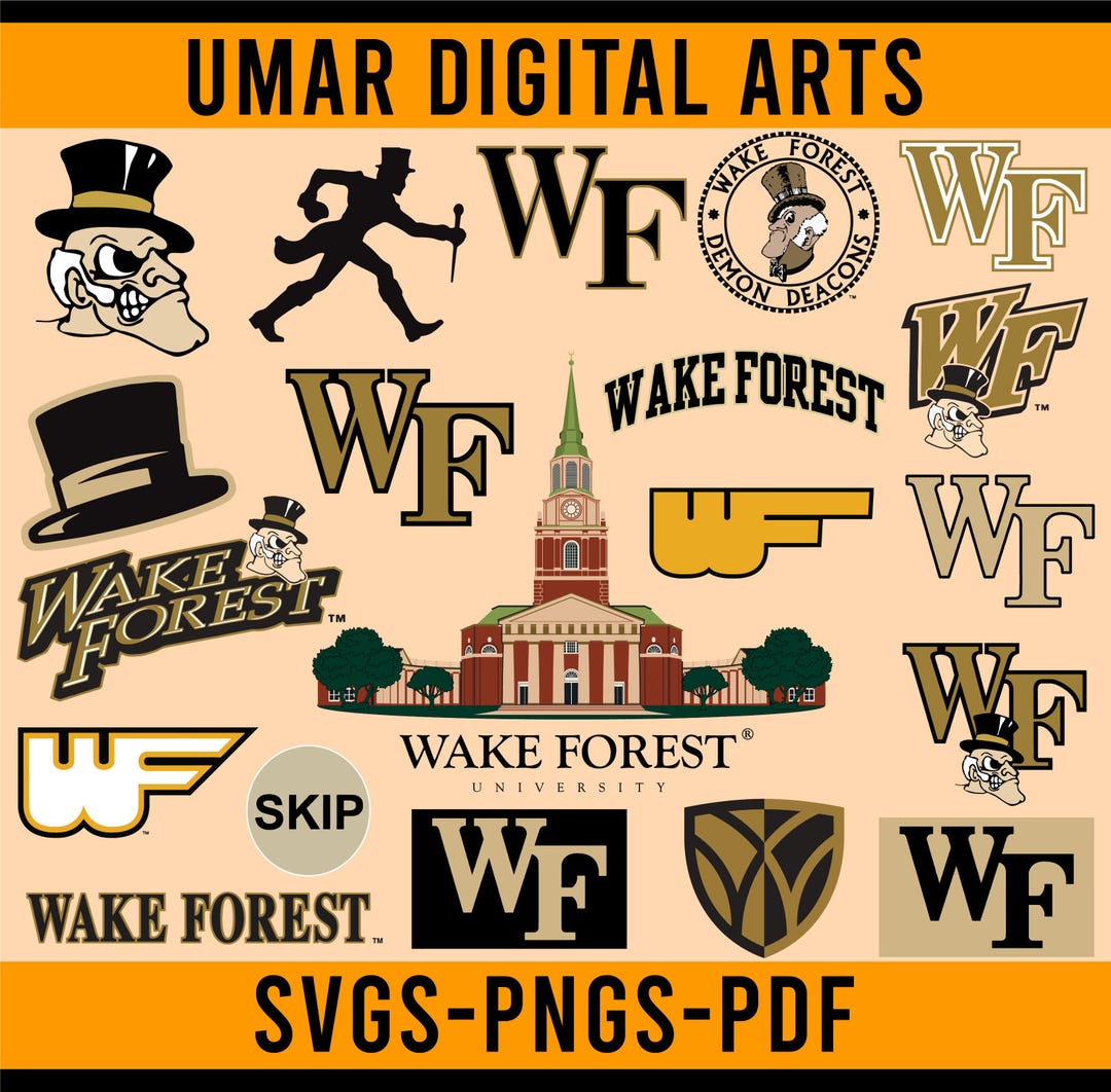 Usa Made Wake Forest University Svg Bundle Wake Forest Demon Deacons ...