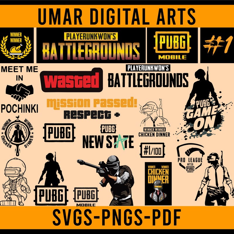 Pubg Svg - Etsy