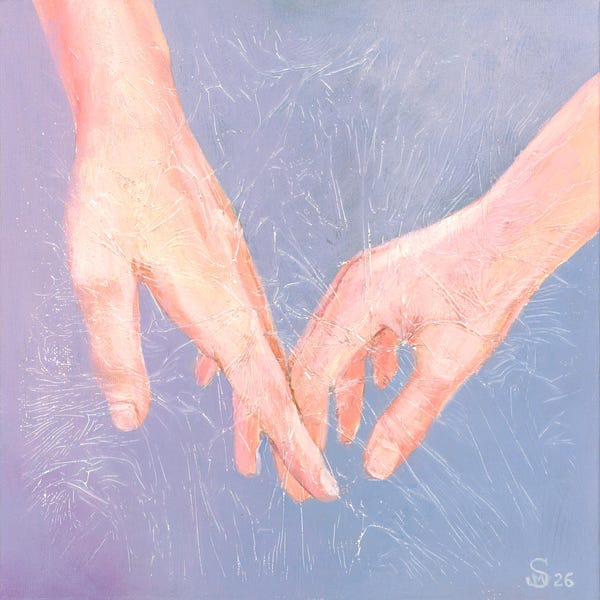 Fingers Touching Painting - Etsy