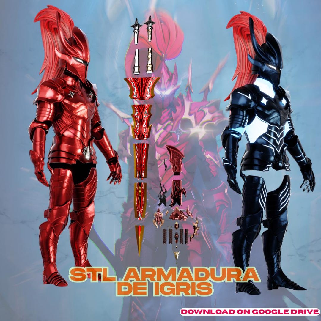 Igris Armor STL File/ 3D Printing Cosplay - Etsy