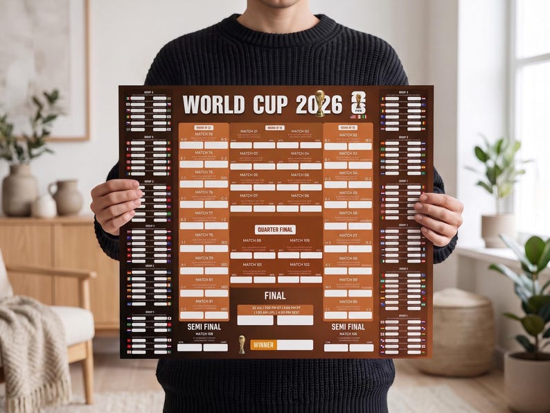 FIFA World Cup 2026 Group Stage Tracker, Football Tournament Bracket ...