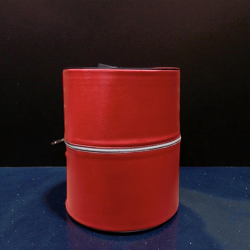 Vintage Red Faux Leather Hat Box – 1960s Wig Case - Etsy
