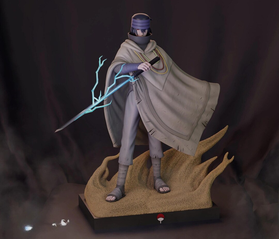 Brooding Lightning Avenger Ninja | Sword & Storm Aura Figure | Diorama ...