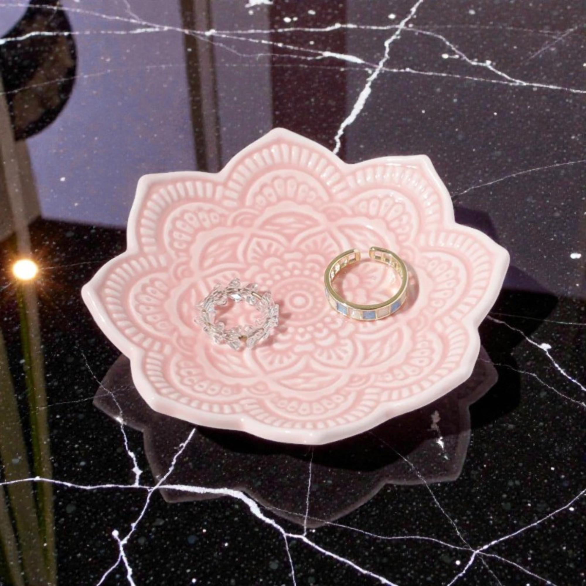Ceramic Mandala Jewelry Dish,cute Jewelry Organizer for Her,trinket ...