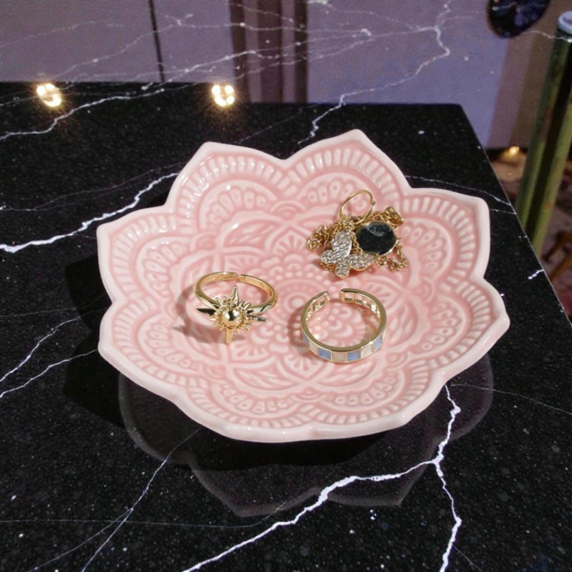 Ceramic Mandala Jewelry Dish,cute Jewelry Organizer for Her,trinket ...