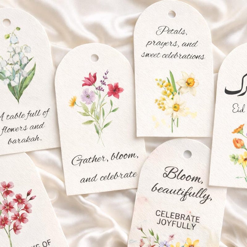 Islamic Favour Tags - Etsy