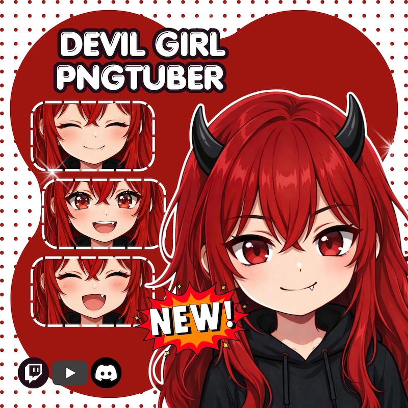 Red Hair Anime Girl - Etsy