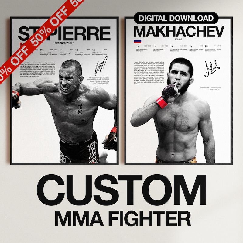 Custom Ufc Posters - Etsy