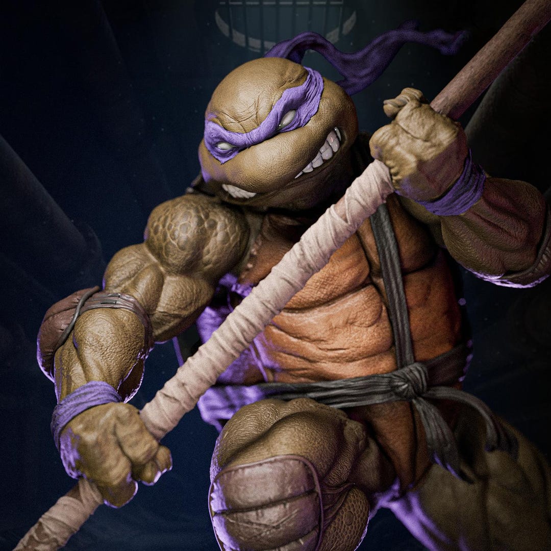 Purple Mask Turtle Ninja STL Statue | Classic 90s Sewer Hero Inspired ...