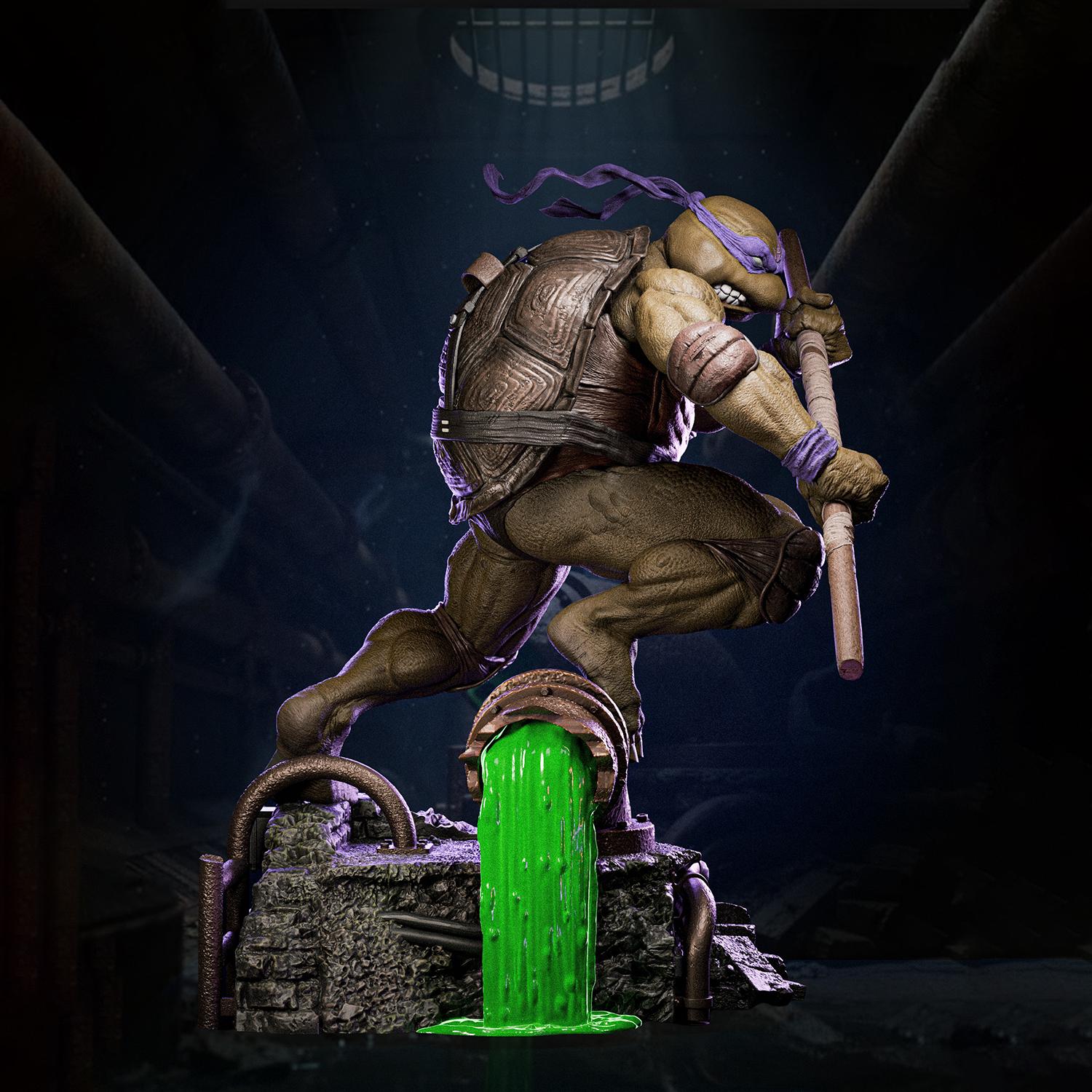 Purple Mask Turtle Ninja STL Statue | Classic 90s Sewer Hero Inspired ...