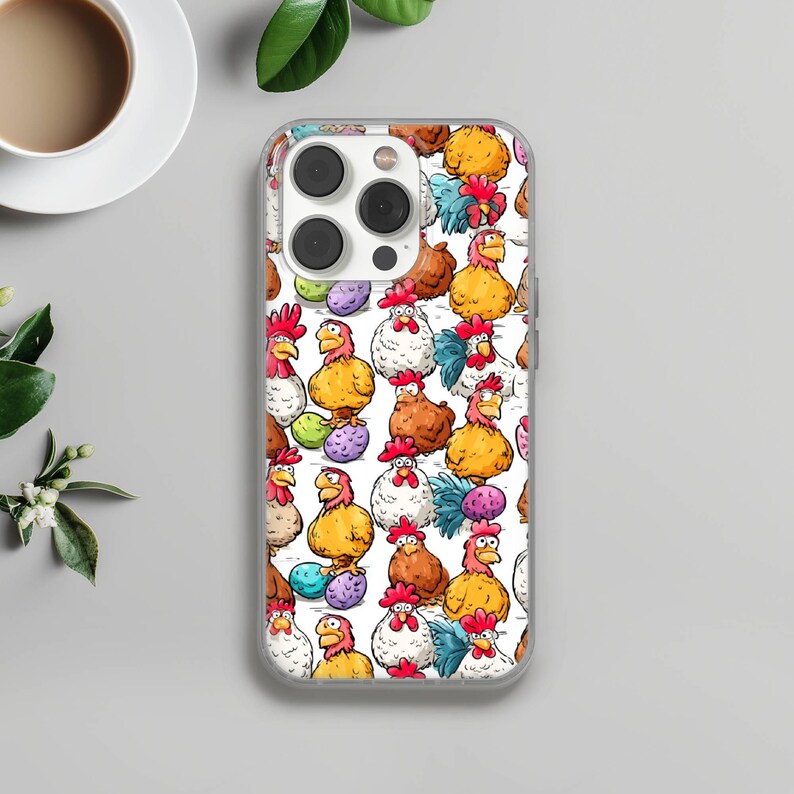Easter Eggs Phone Case Chicken Fluffy Cover for iPhone 16e, 17 Pro Max ...