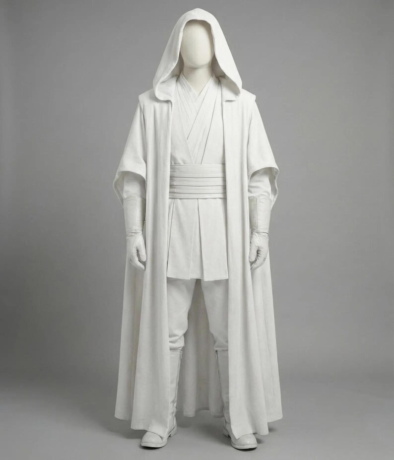 Sith Lord White Cosplay Suit – Dark Side Sci-fi Villain Costume for Men ...