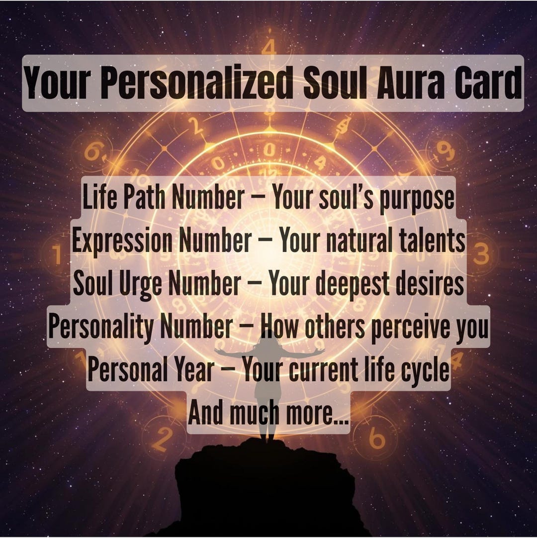 Personalized Numerology Reading PDF, Life Purpose Soul Mission Report ...