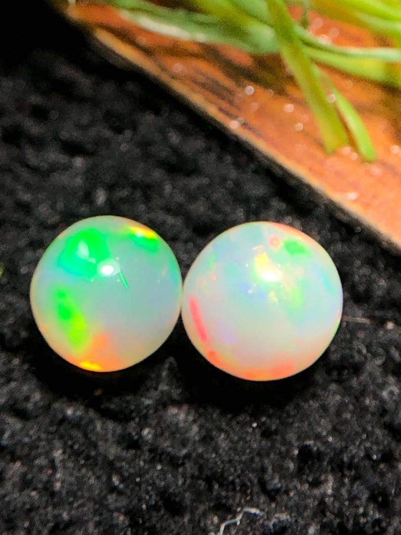 Natural Ethiopian Opal Sphere Ball Gemstone (6 MM, 2.30 CT) – Rainbow ...