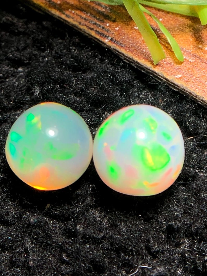 Natural Ethiopian Opal Sphere Ball Gemstone (6 MM, 2.30 CT) – Rainbow ...