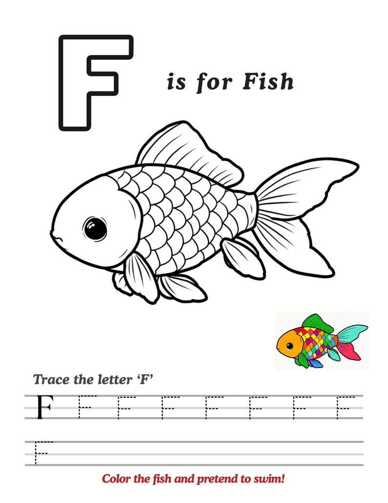 Alphabet Tracing & Coloring for Kids | ABC Learning Workbook ...