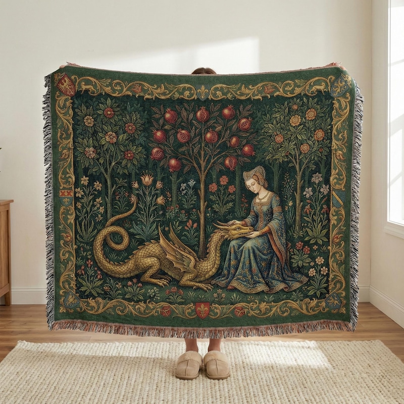 Dragon Forest Tapestry - Etsy