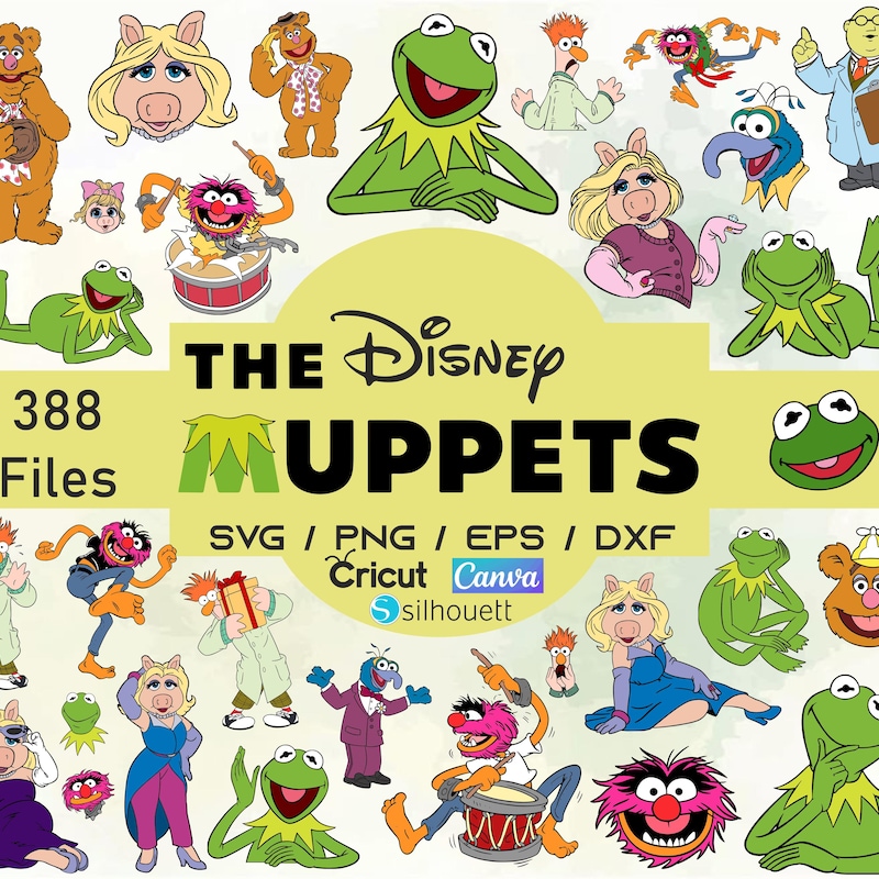 Muppet Characters Svg - Etsy