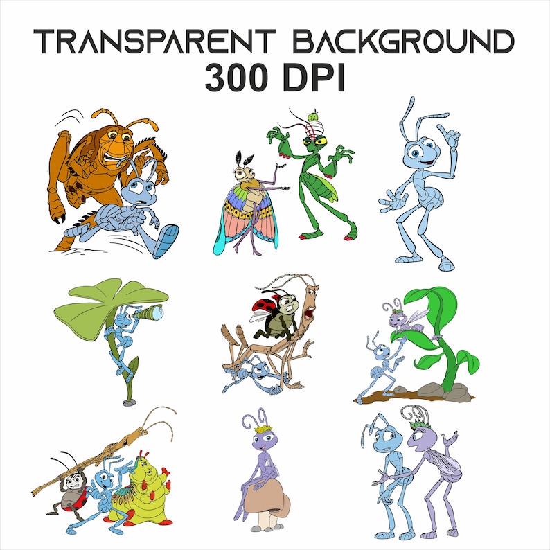 A Bug's Life PNG Svg Cliparts Bundle, A Bug's Life SVG Cartoon ...