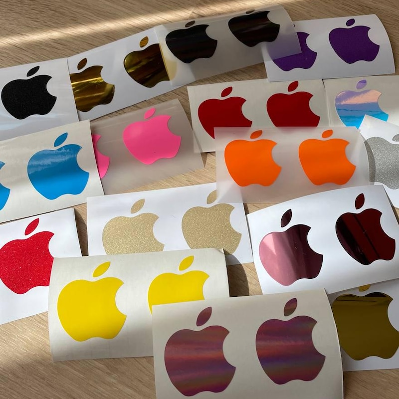 Apple Logo Stickers - Etsy