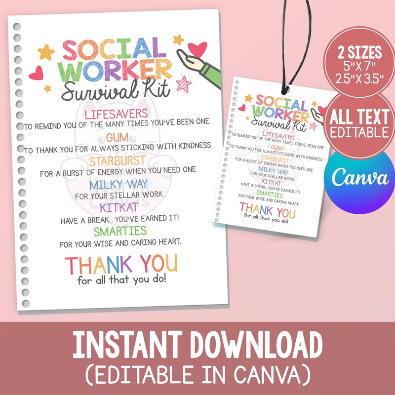 Social Work Survival Kits - Etsy