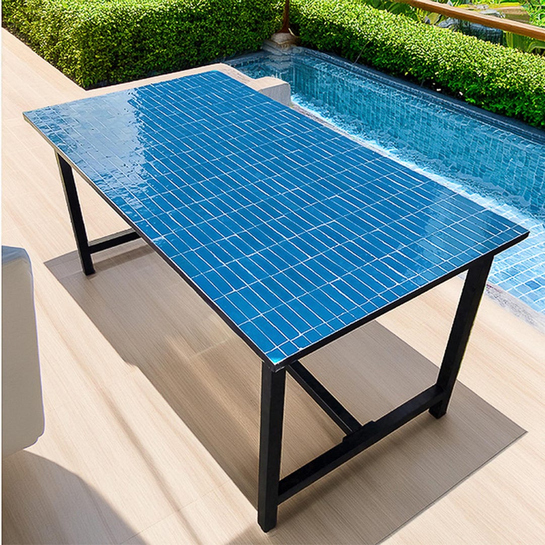 Handmade Mosaic Rectangular Table – Artisan Zellige Dining Top , Coffee ...
