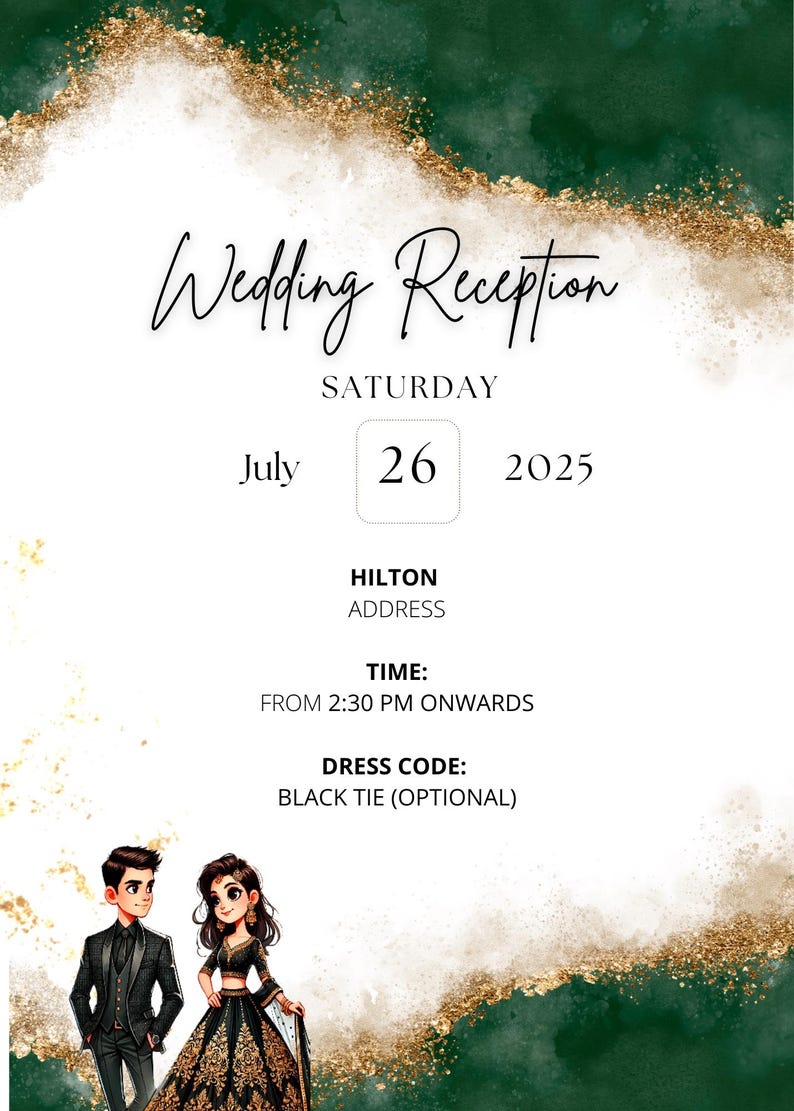 Editable Sikh Wedding Invitation Template | Multi-event Digital Invite ...