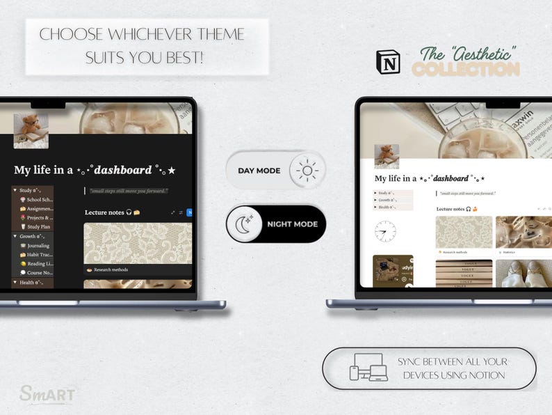 Student Notion Dashboard Template, University Planner, Beige ...