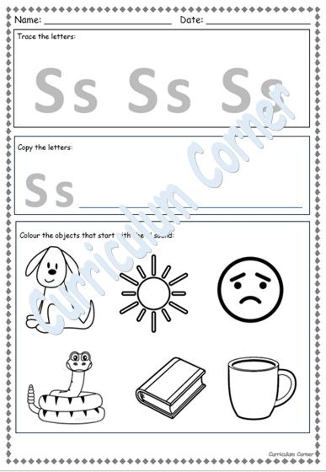Phase 2 SATPIN Phonics Worksheets – Early Reading & Phonics Practice ...